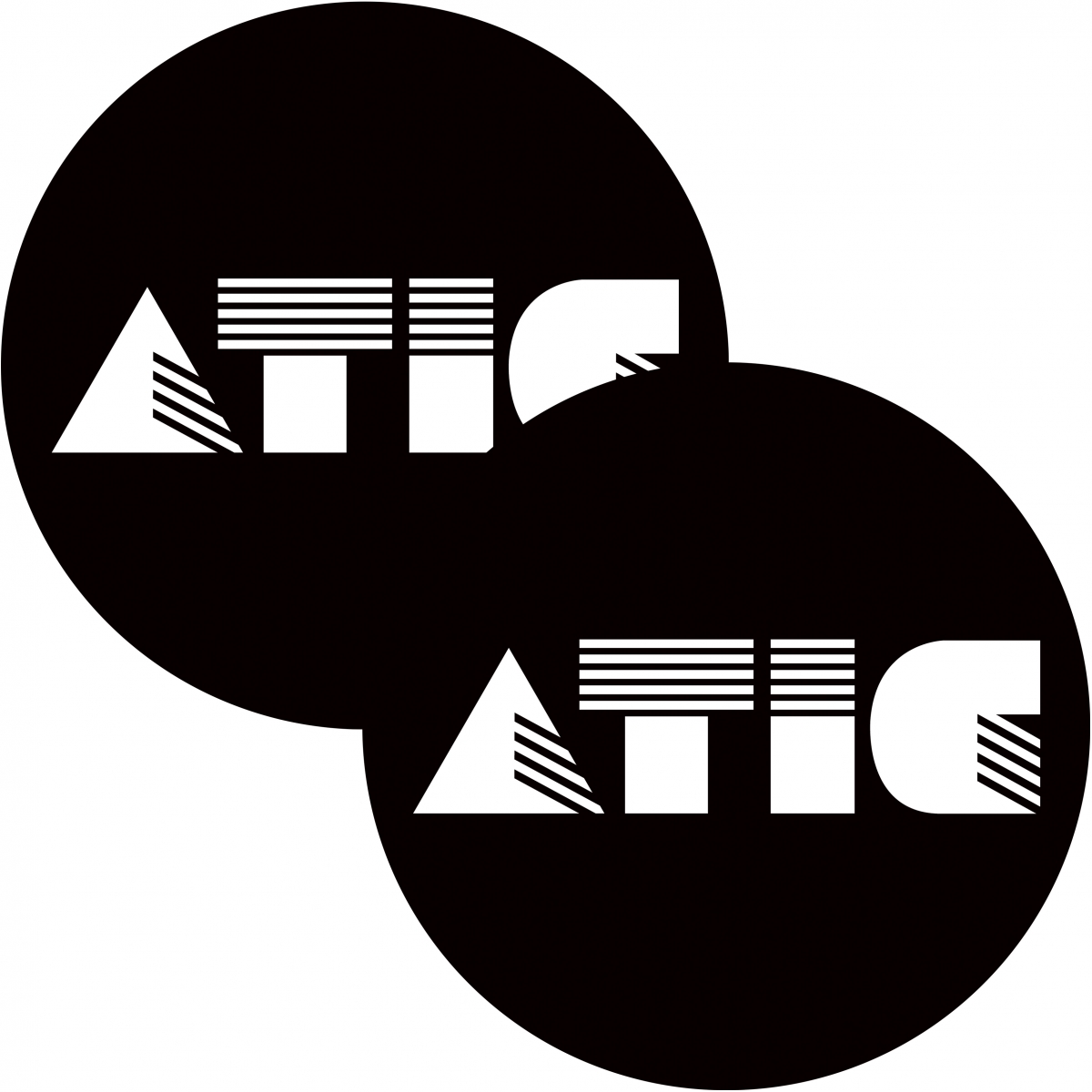 ATIC black & white logo slipmat | ATIC Records